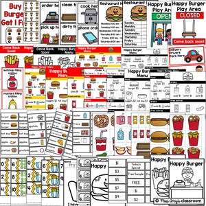 Printable Fast Food Restaurant: Pretend Play Drive-thru (PDF Download ...
