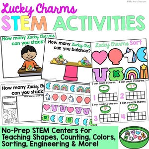 Lucky Charms STEM Activity Pack: St. Patrick's Day Printables (PDF) - Etsy