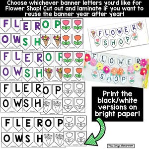 Flower Shop Dramatic Play Printables for Preschool & Homeschool ...