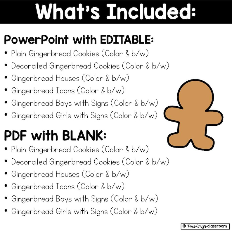 EDITABLE Gingerbread Name Tags for Christmas Tags & Holiday Bulletin ...