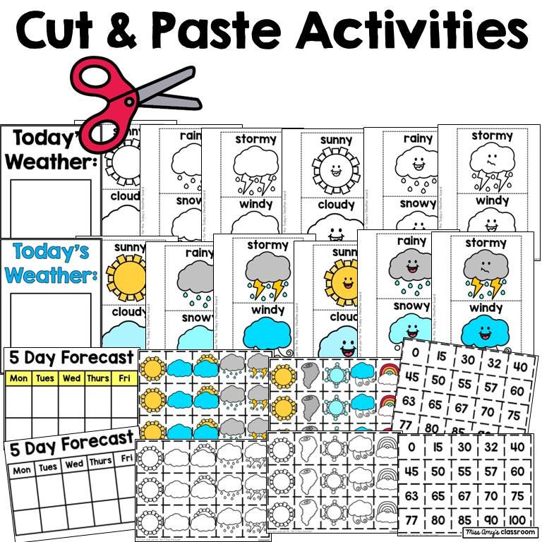 Classroom Weather Station Printables | Dramatic Play Weather Station ...