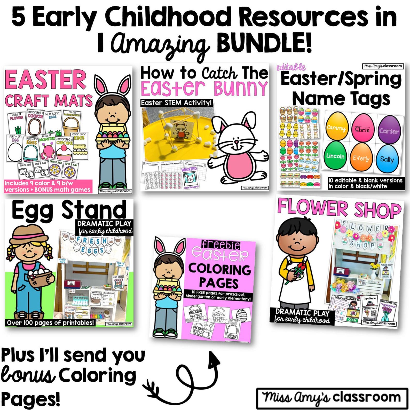 Easter Activities for Preschool & Kindergarten | Spring Dramatic Play ...