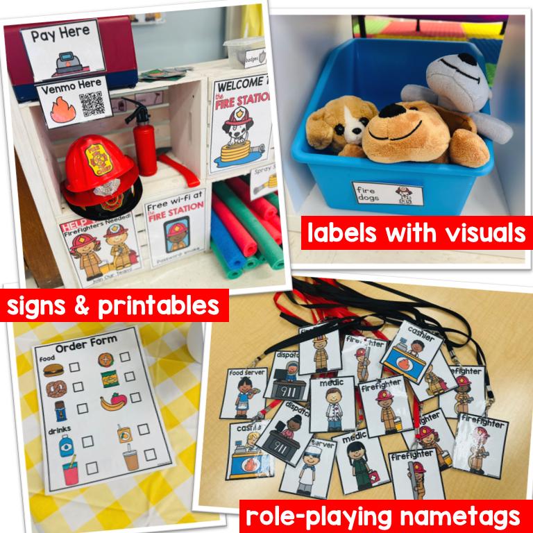 Fire Station Dramatic Play Center - Firefighter & Fire Safety ...