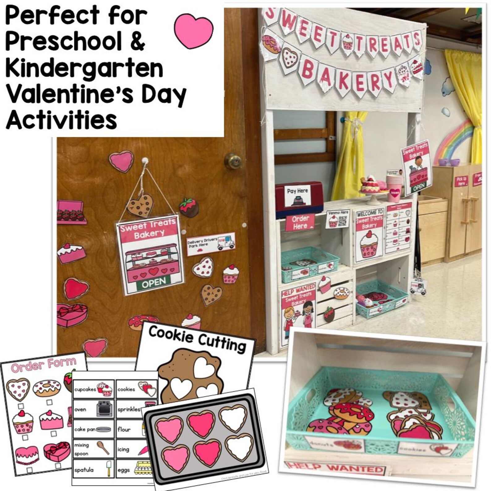 Sweet Treats Bakery: Valentine's Day Bakery Pretend Play Printables ...