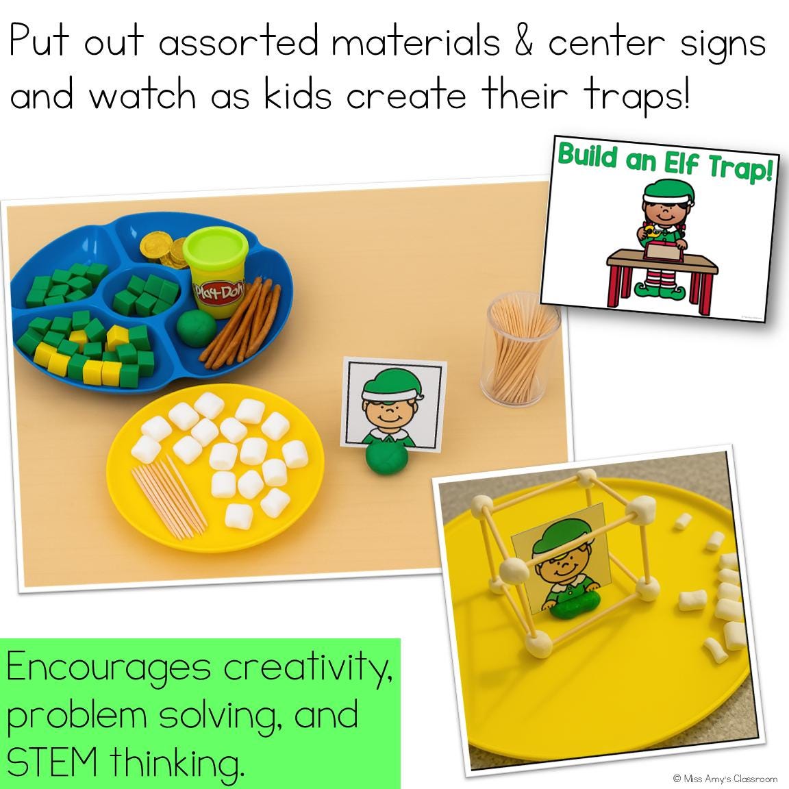 How to Catch an Elf STEM Activity - Preschool & Kindergarten Christmas ...