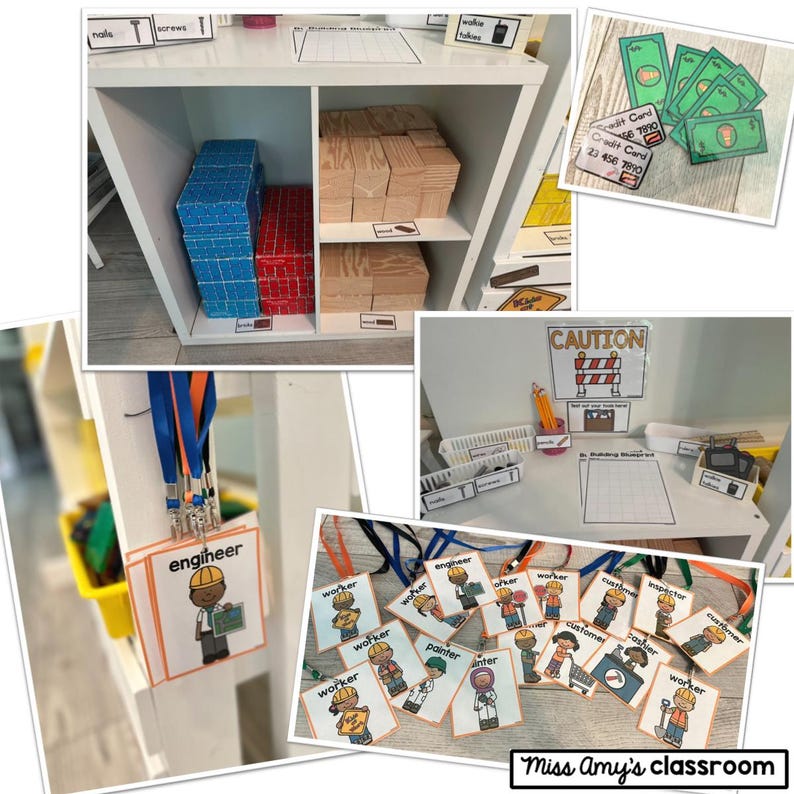 Construction Site Dramatic Play Printables: Preschool Learning (PDF) - Etsy