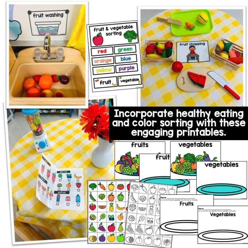 Gym & Smoothie Bar Dramatic Play Printables: Preschool Fitness (digital ...