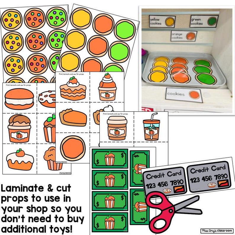 Thanksgiving Pumpkin Pie Shop Dramatic Play - Fall Bakery Center ...