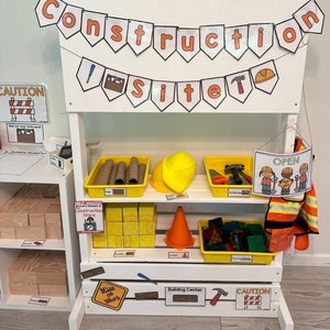 Construction Site Dramatic Play Printables: Preschool Learning (PDF) - Etsy