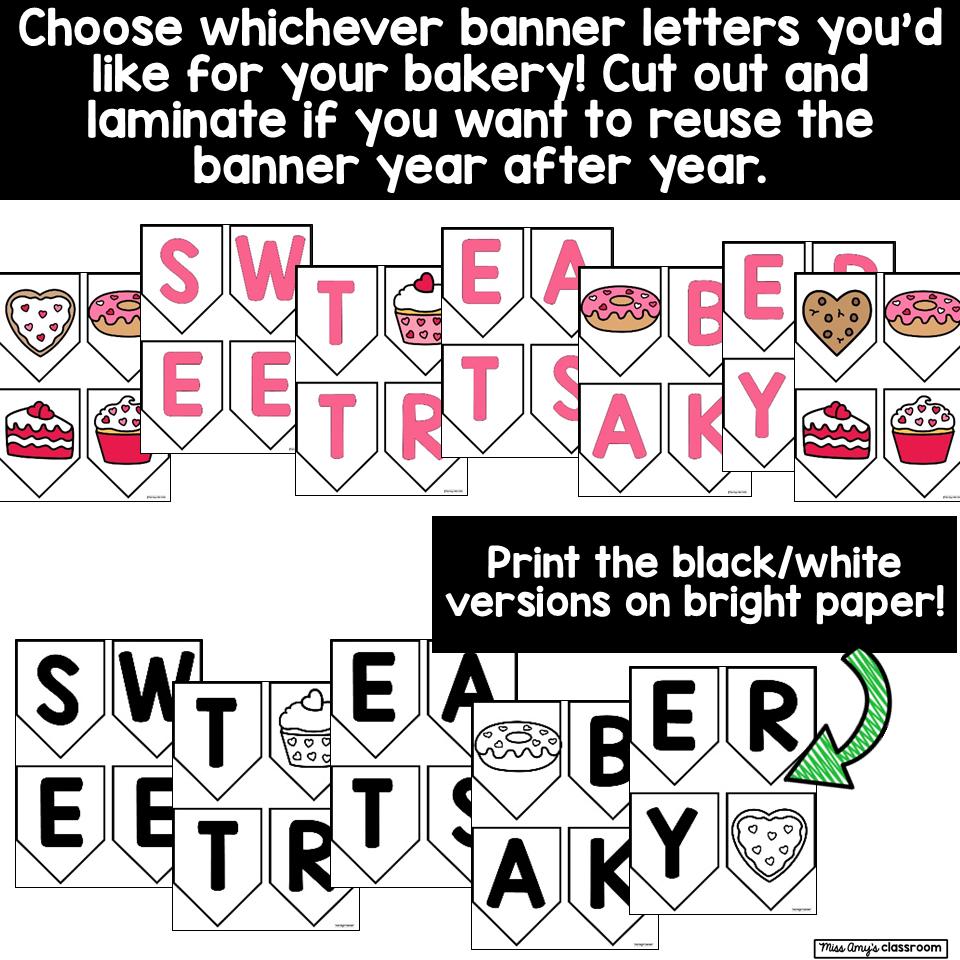 Sweet Treats Bakery: Valentine's Day Pretend Play Printables (PDF) - Etsy