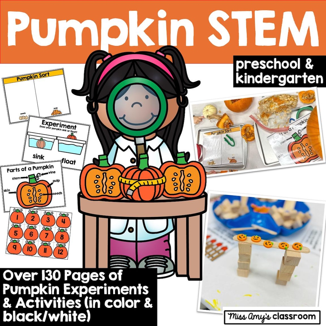 Pumpkin STEM Activities: Preschool & Kindergarten, Fall Science ...