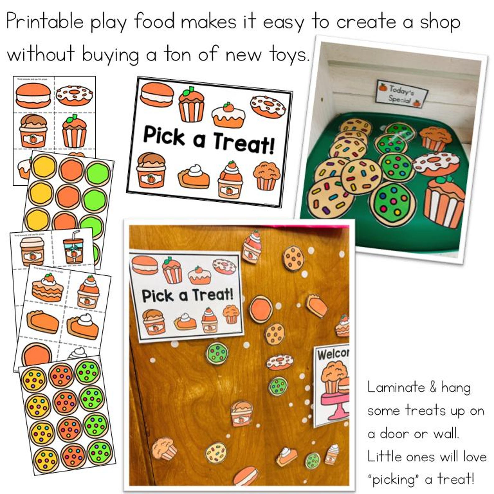 Thanksgiving Pumpkin Pie Shop Dramatic Play - Fall Bakery Center ...