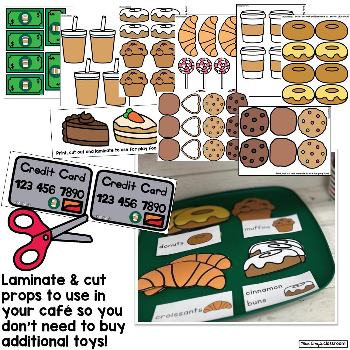 Coffee Shop Dramatic Play Center: Printable Cafe Pretend Play (PDF) - Etsy