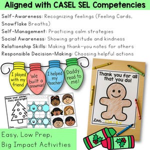 November & December SEL Bundle - Preschool Kindness and Gratitude ...