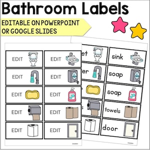 Preschool Bathroom Rules Posters, Pocket Chart, Labels & Mini Books ...