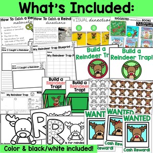 How to Catch a Reindeer STEM Christmas Activity for Homeschool, Daycare ...