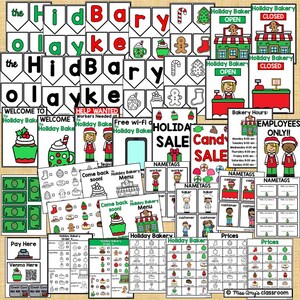 Christmas Dramatic Play Printables - Holiday Bakery - Preschool Winter ...