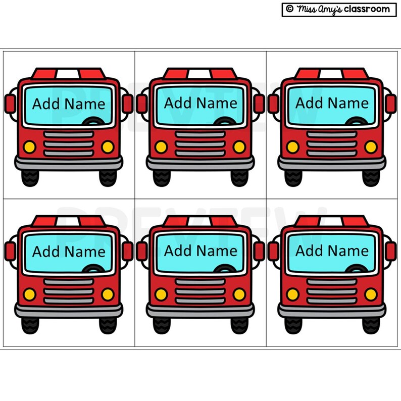 Editable Firefighter Name Tags - Fire Safety Week Printable Badges ...