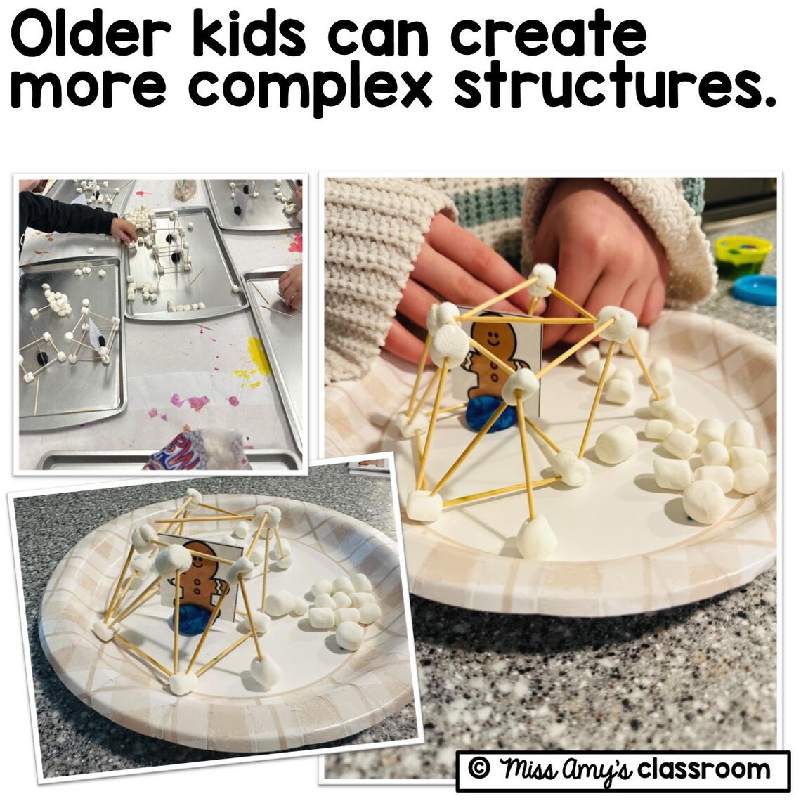 Gingerbread Man STEM Activity: Christmas Preschool & Kindergarten ...