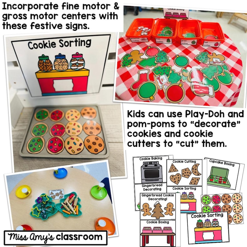 Christmas Bakery Dramatic Play Printables: Holiday Pretend Play Center ...