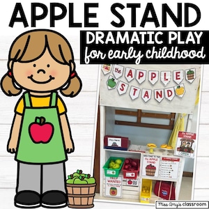 Apple Stand Dramatic Play Printables: Fall Preschool Activity (PDF ...