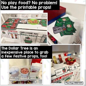 Santa's Workshop Dramatic Play Printables for Preschoolers- Christmas ...