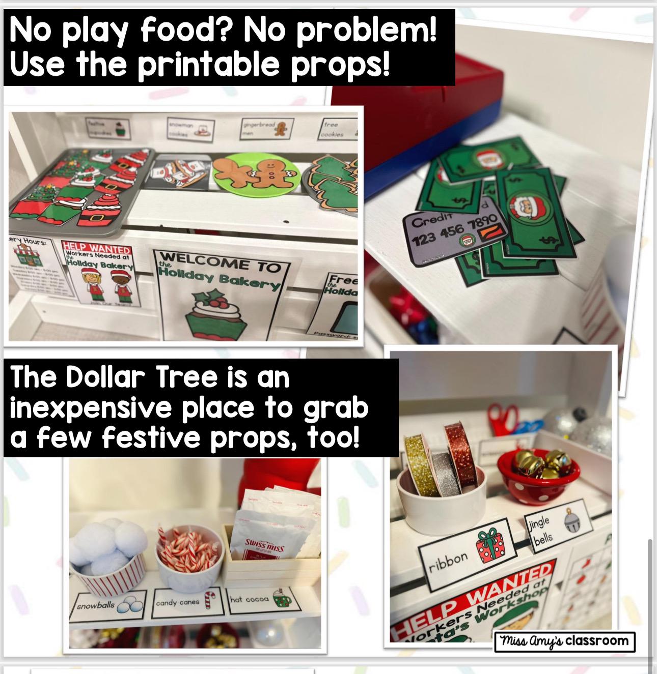 Santa's Workshop Dramatic Play Printables for Preschoolers- Christmas ...