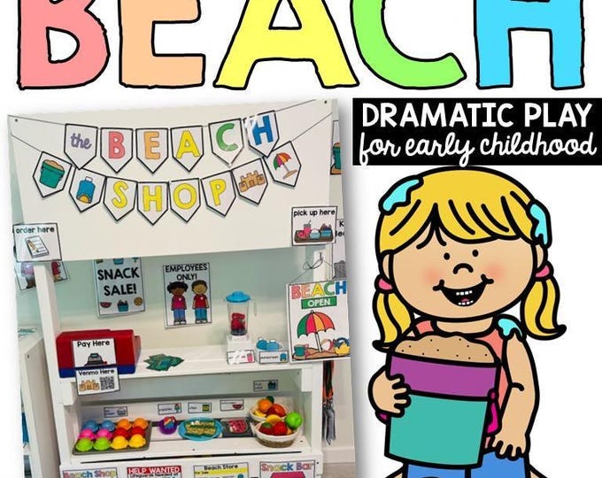 Beach Pretend Play Printables: Summer Learning Activities (100+ Pages ...