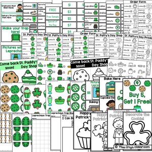 St. Patrick's Day Dramatic Play: St. Paddy's Day / St. Patty's Day Shop ...