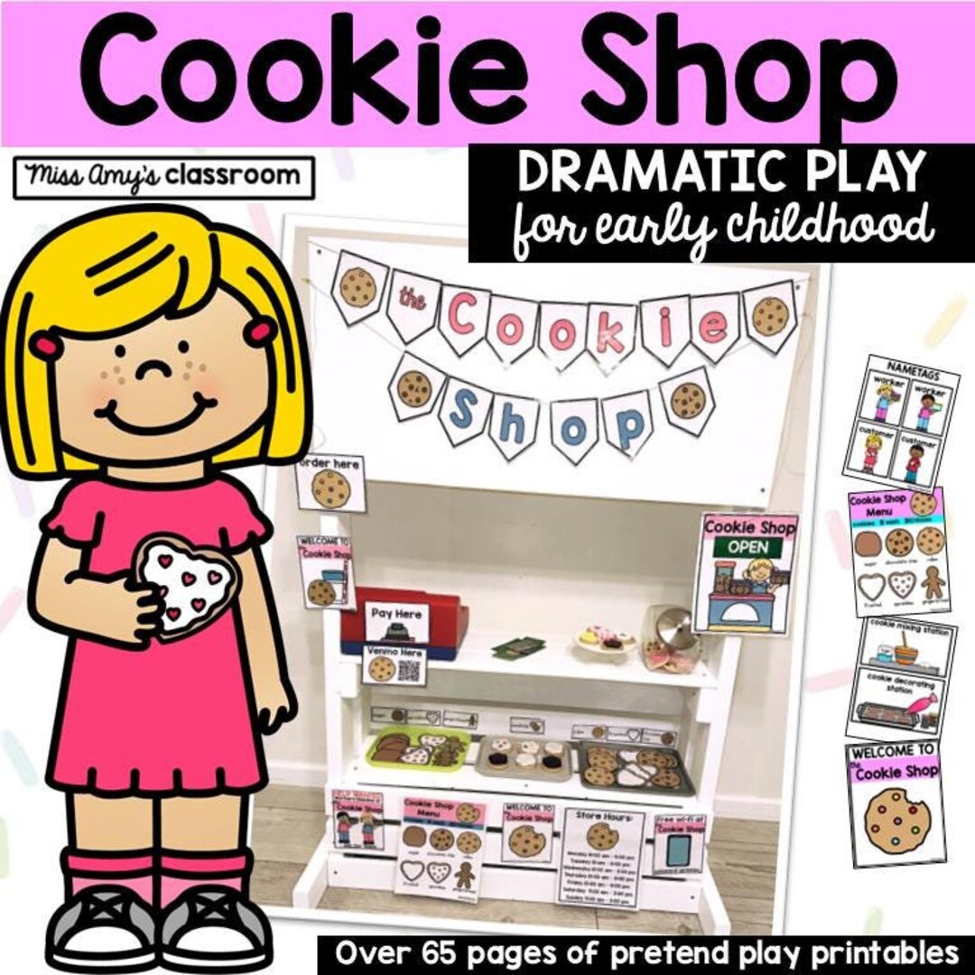 Cookie Shop Dramatic Play Printables Preschool Bakery Printables for ...