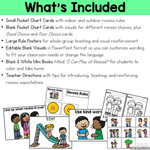 Editable Recess Rules Posters: Classroom Management Printables (google ...