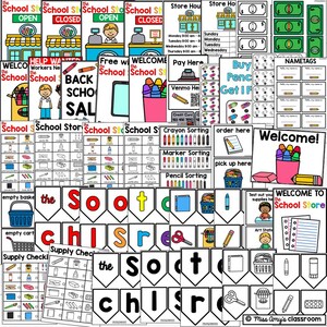 School Store Dramatic Play Printables- Back to School Pretend Play ...
