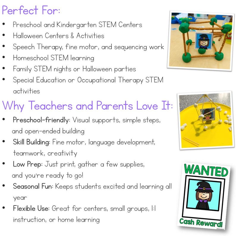 How to Catch a Witch STEM Activity for Preschool & Kindergarten ...