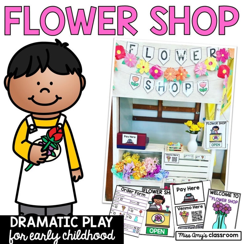 Flower Shop Dramatic Play Printables for Preschool & Homeschool ...