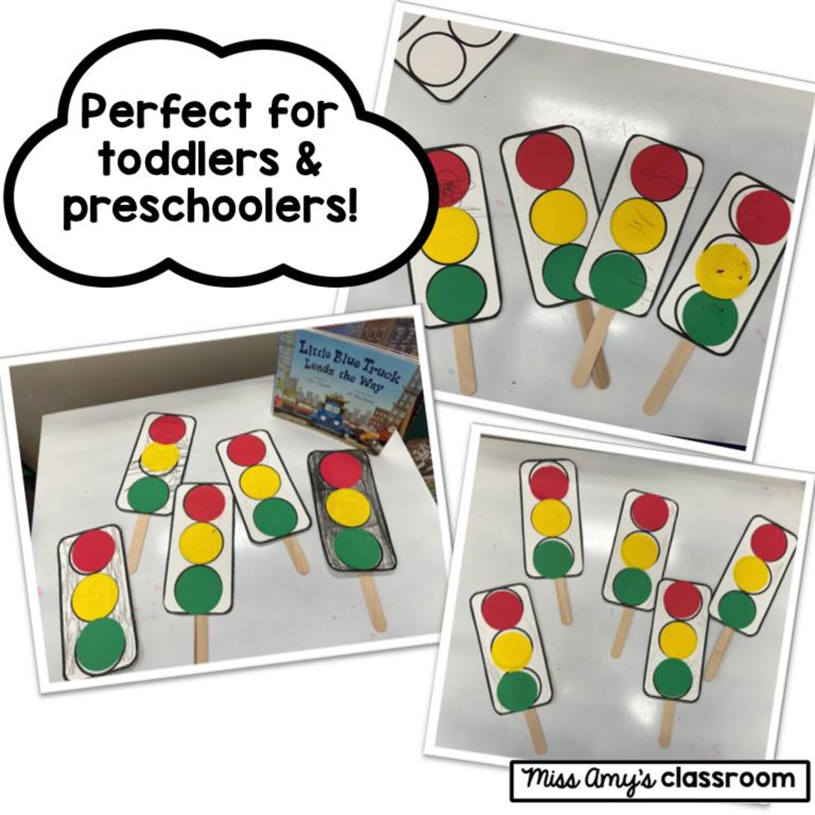 Traffic Light Craft: Transportation Activity Set for Preschool ...