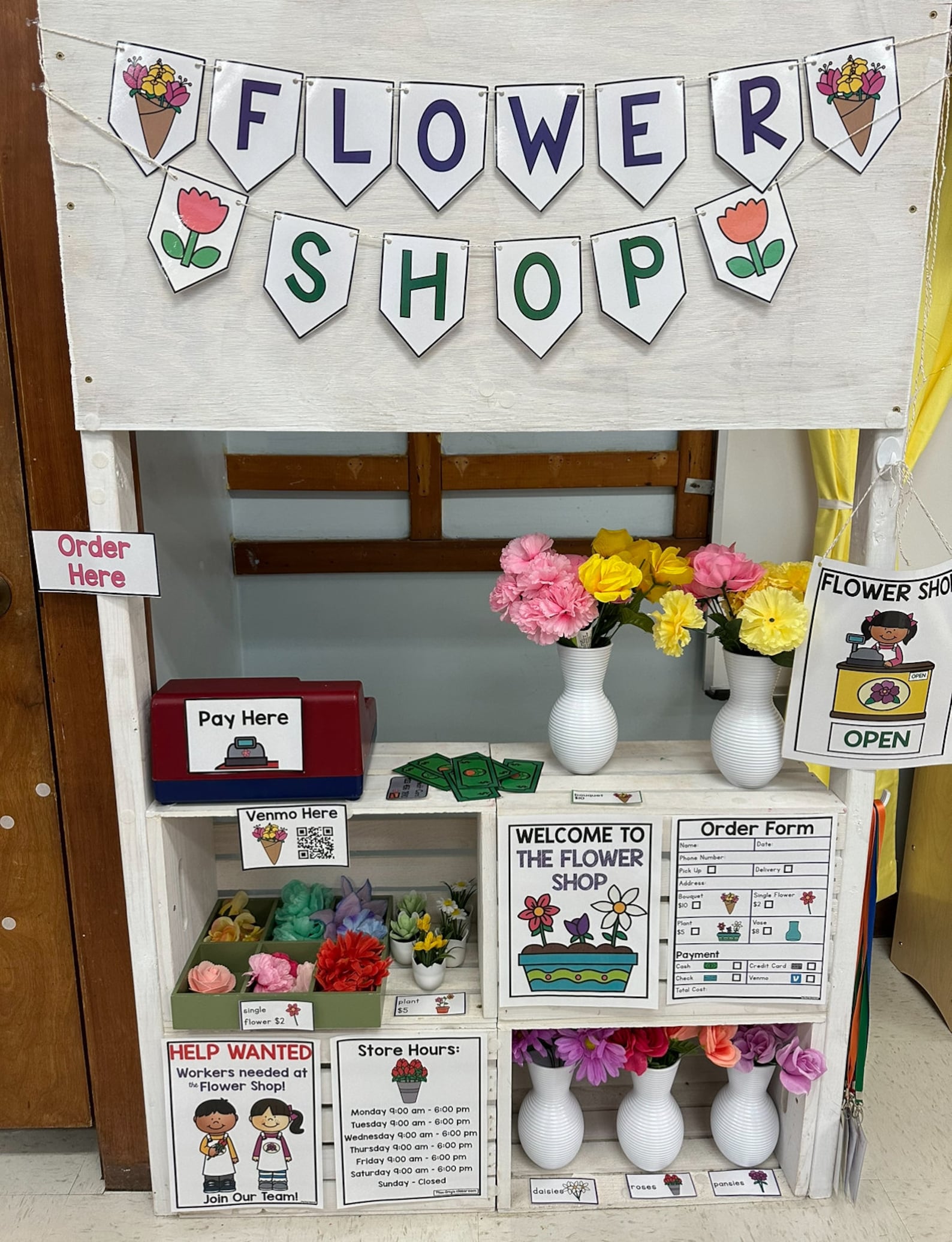 Flower Shop Dramatic Play Printables: Preschool Garden Center (PDF) - Etsy
