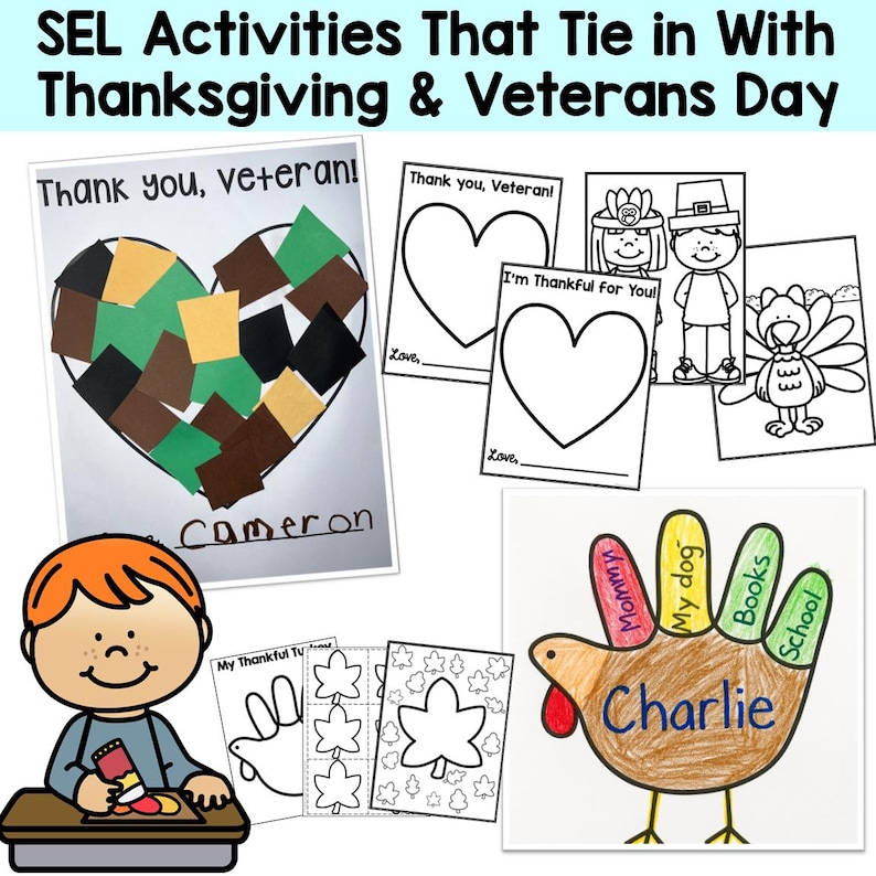 November & December SEL Bundle - Preschool Kindness and Gratitude ...