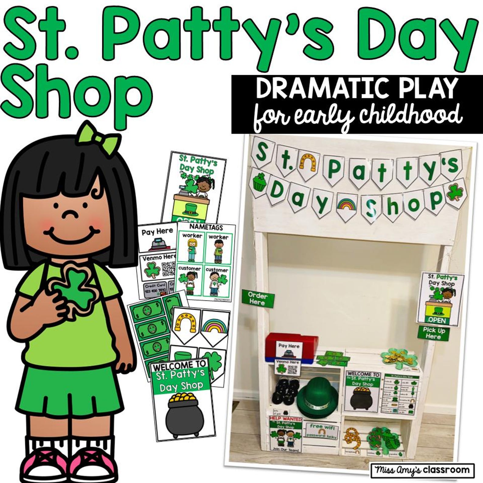 February & March Dramatic Play Printables: Sweet Treats Bakery + St ...