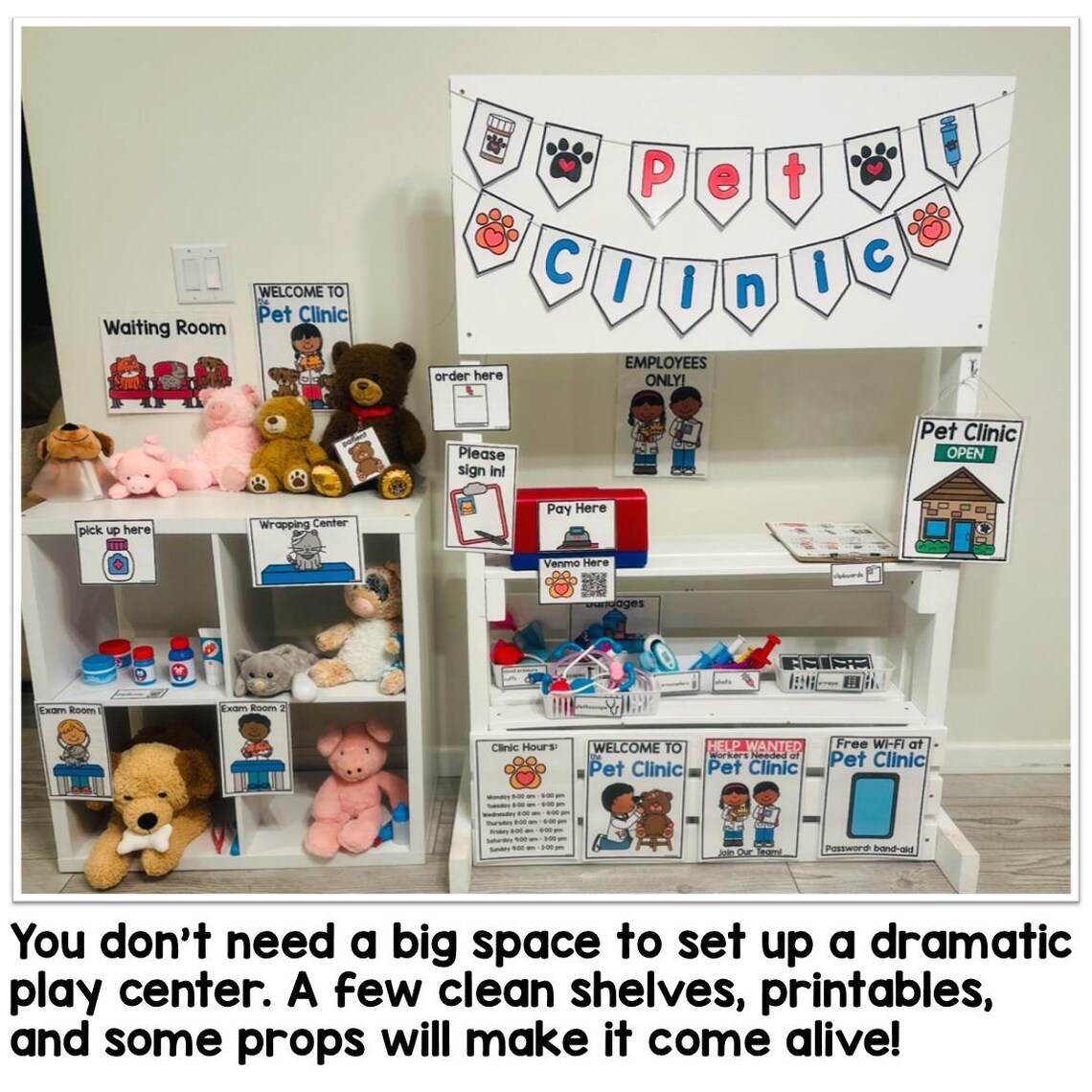 Dramatic Play Vet Printables - Pretend Play Pet Clinic for Preschool ...