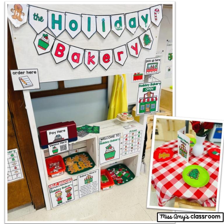 Christmas Dramatic Play Printables - Holiday Bakery - Preschool Winter ...
