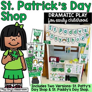 St. Patrick's Day Dramatic Play: St. Paddy's Day / St. Patty's Day Shop ...