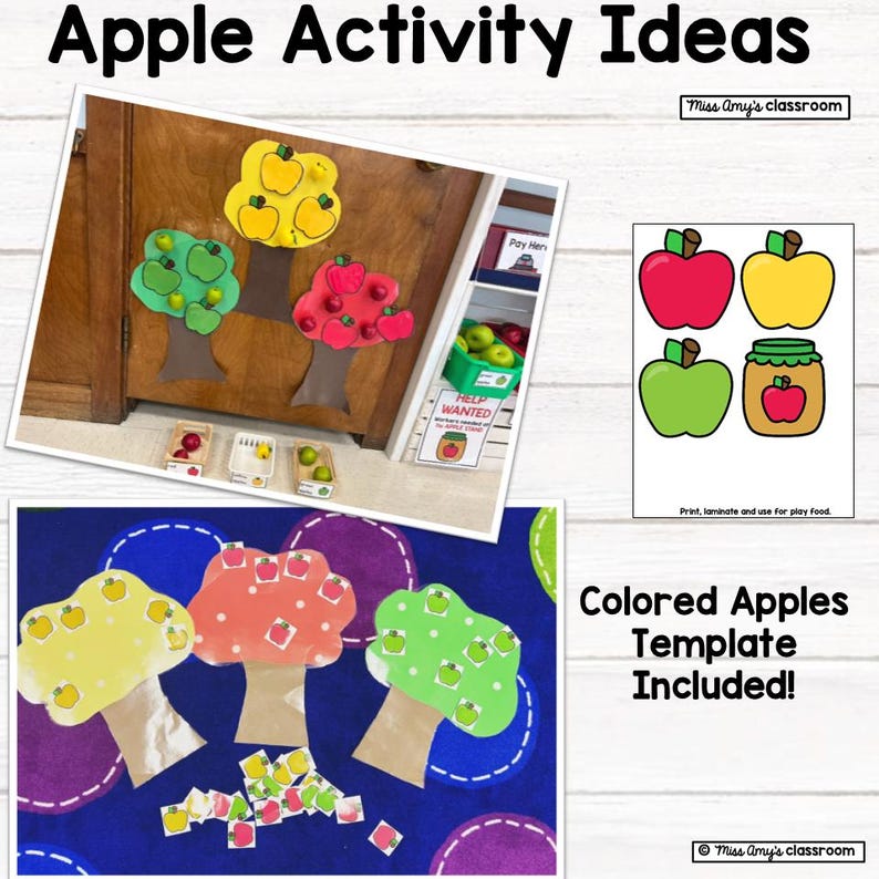 Apple Stand Dramatic Play Printables: Fall Preschool Activity (PDF ...