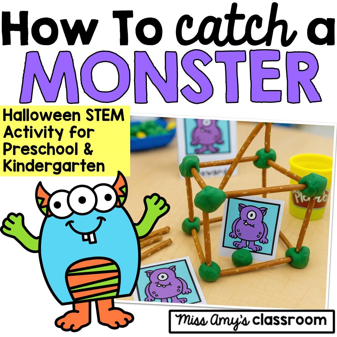 How to Catch a Monster STEM Activity for Preschool & Kindergarten ...