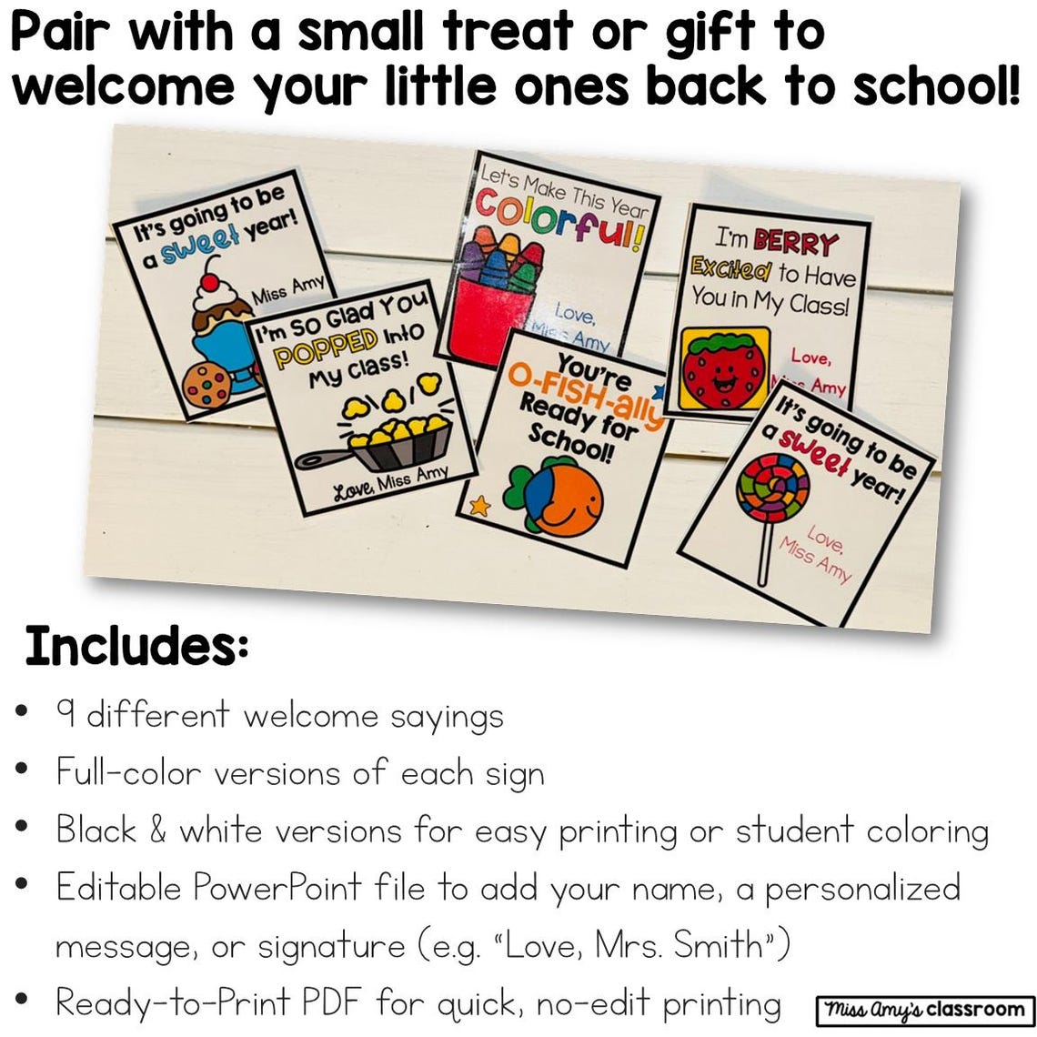 Welcome Back to School Gift Tags | Editable & No Prep Versions, First ...