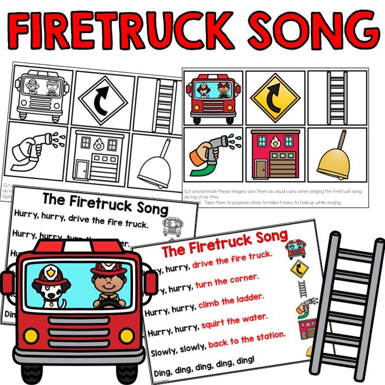 Preschool Fire Safety Activities: Firefighter Crafts, Fine Motor ...