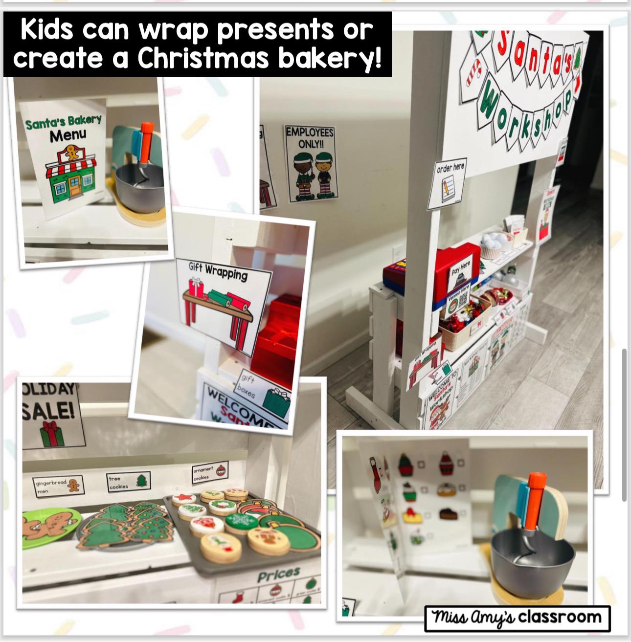 Santa's Workshop Dramatic Play Printables for Preschoolers- Christmas ...