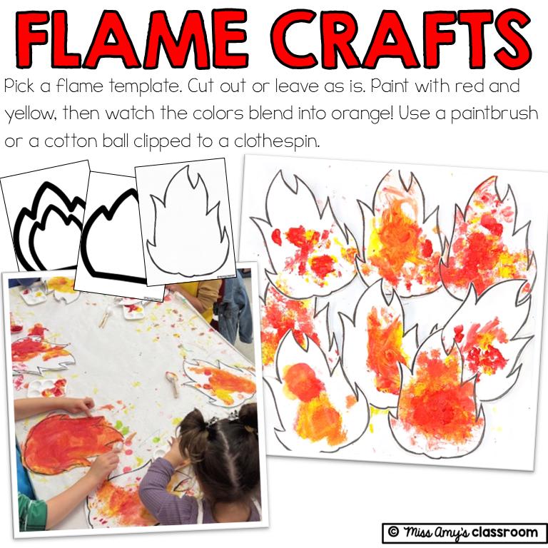 Preschool Fire Safety Activities: Firefighter Crafts, Fine Motor ...