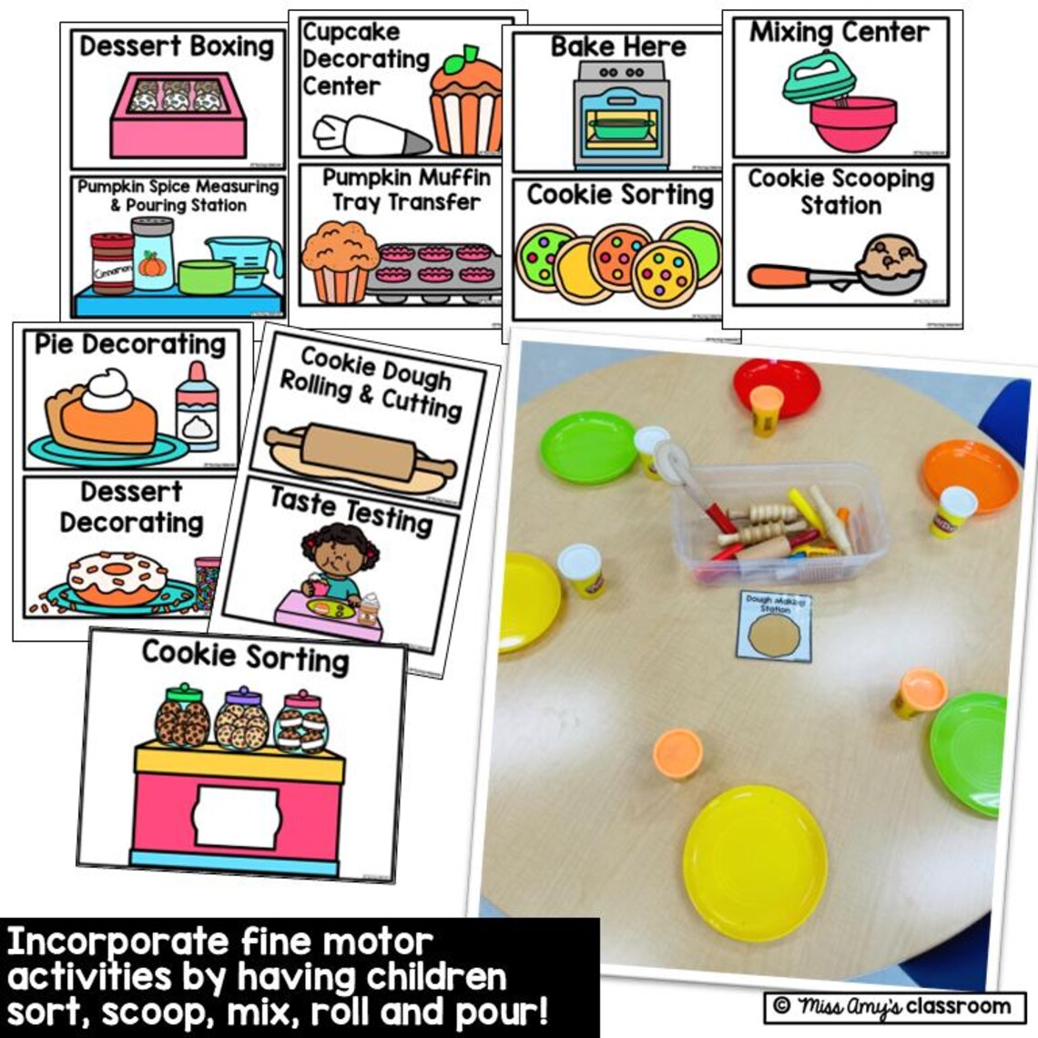 Thanksgiving Pumpkin Pie Shop Dramatic Play - Fall Bakery Center ...