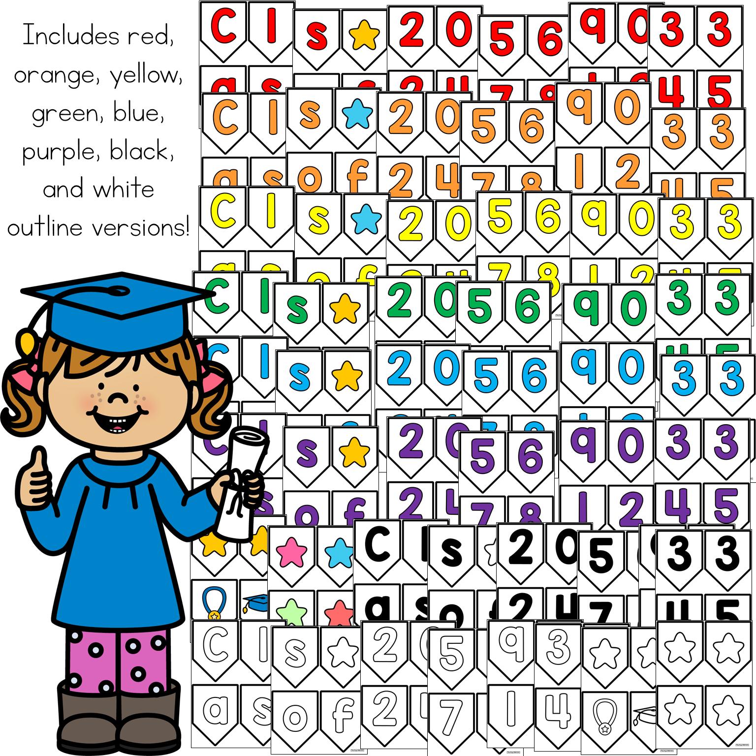 Class of 2025 Graduation Banner: Printable Bulletin Board Decor - Etsy