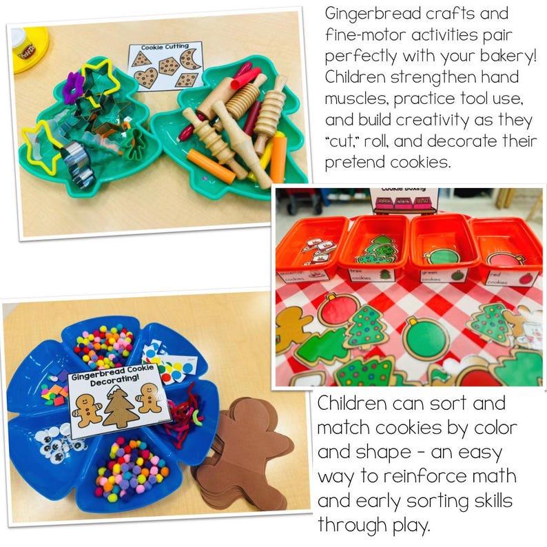Gingerbread Bakery Dramatic Play Center - Christmas Pretend Play ...